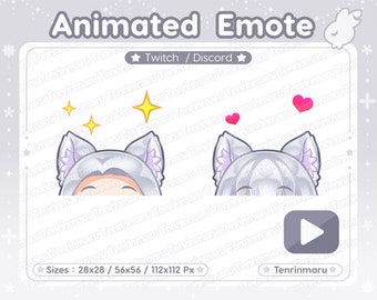 Cute Black Cat X6 A Ver Chibi Emotes Pack - Etsy