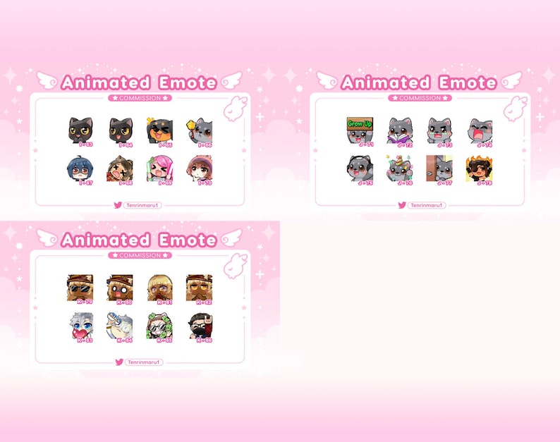 1 Custom Animated Emote | YCH | Anime Style | Chibi | Twitch /discord ...