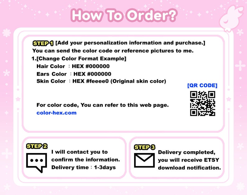 ANIMATED Custom Color Cat Ear Wiggle Emote Cute Cat Twitch/discord ...