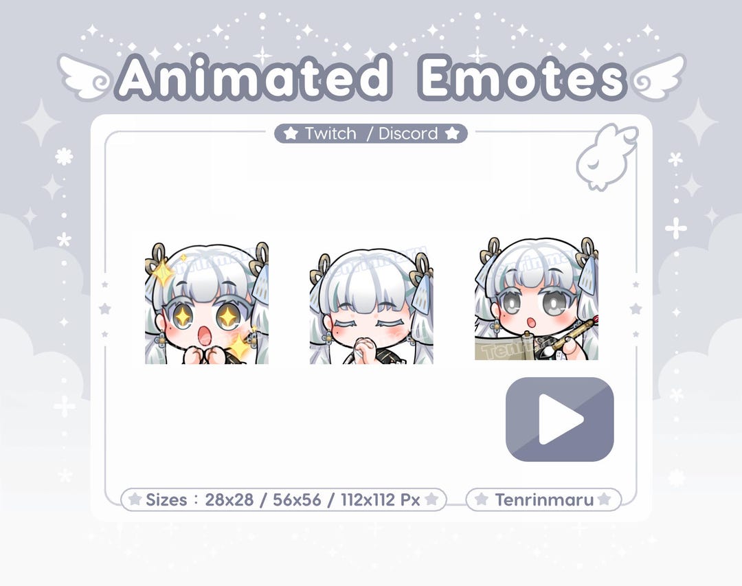 Wuthering Waves Jinhsi 3 Animated Emotes Pack Twitch/discord/youtube - Etsy