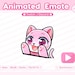 ANIMATED Bongo Emote Cute Pink Cat Twitch/discord/youtube Kawaii Cat ...