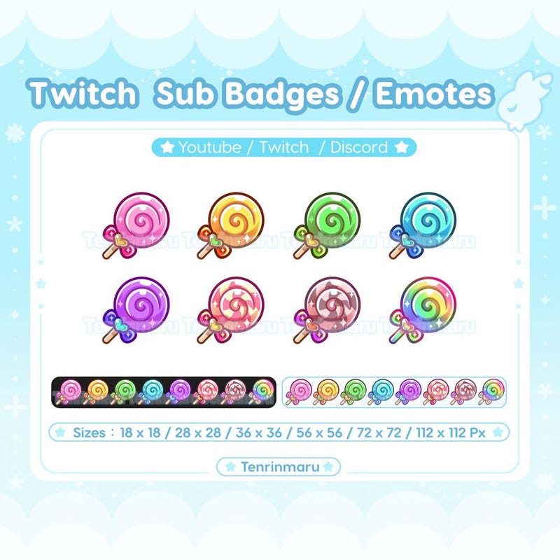 Candy Twitch Pack - Etsy