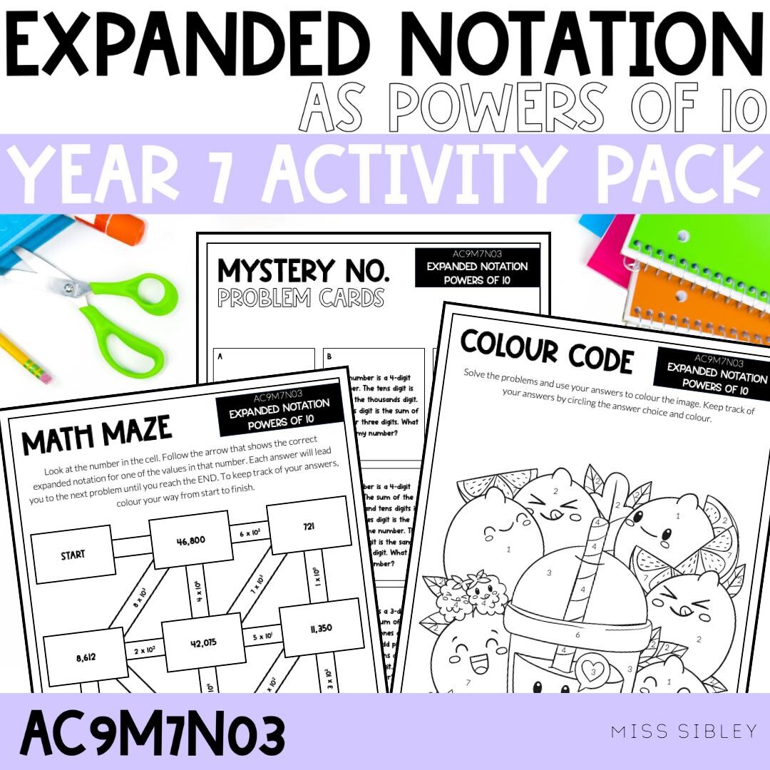 Expanded Notation Using Powers of 10 - Year 7 Number and Algebra ...