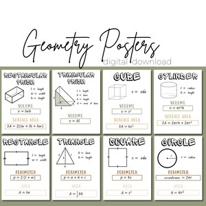 Geometry Posters Set of 8 Earthy Tones, Boho Neutral Colors | Area ...
