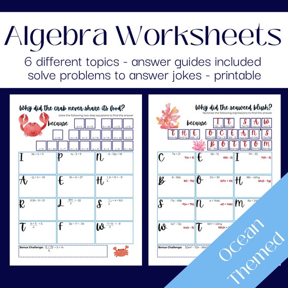 Worksheets For High School Math Math Calendars For Middle And High