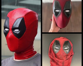 Deadpool Halfshell Costume Cosplay Mask With Screen Printed Fabric and ...