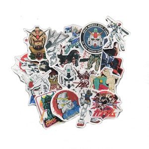50 Pcs Gundam Vinyl Sticker Bomb Decal Pack - Etsy