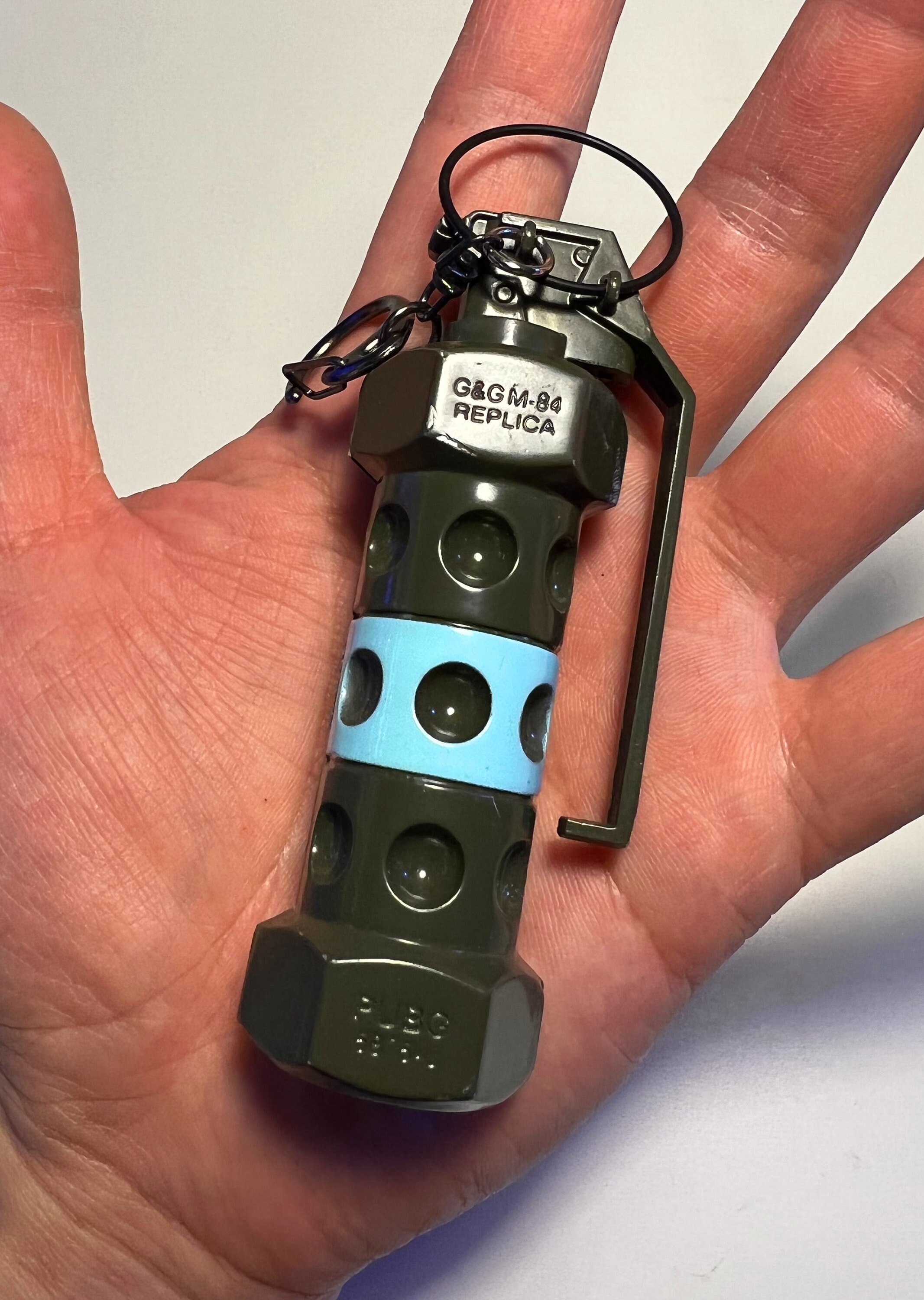 Full Metal Flash Bomb Keychain Model Display | Etsy