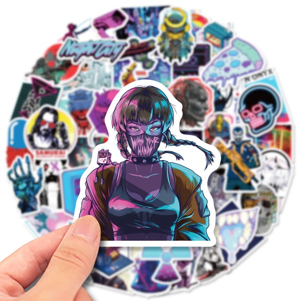 Cyberpunk Stickers Pack - Etsy