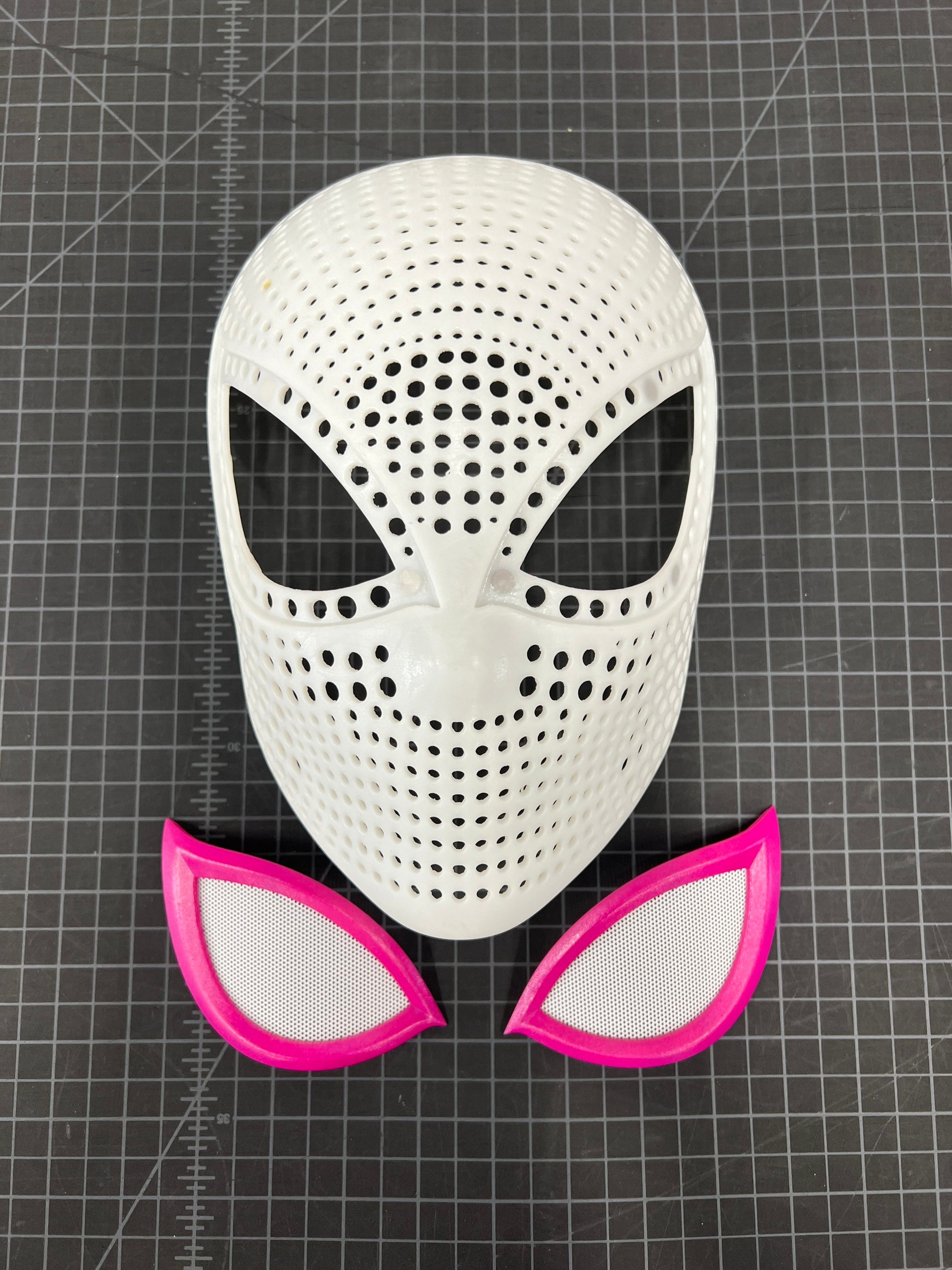 Super Hero Spider Gwen Cosplay Mask With 3D Print Face Shell - Etsy