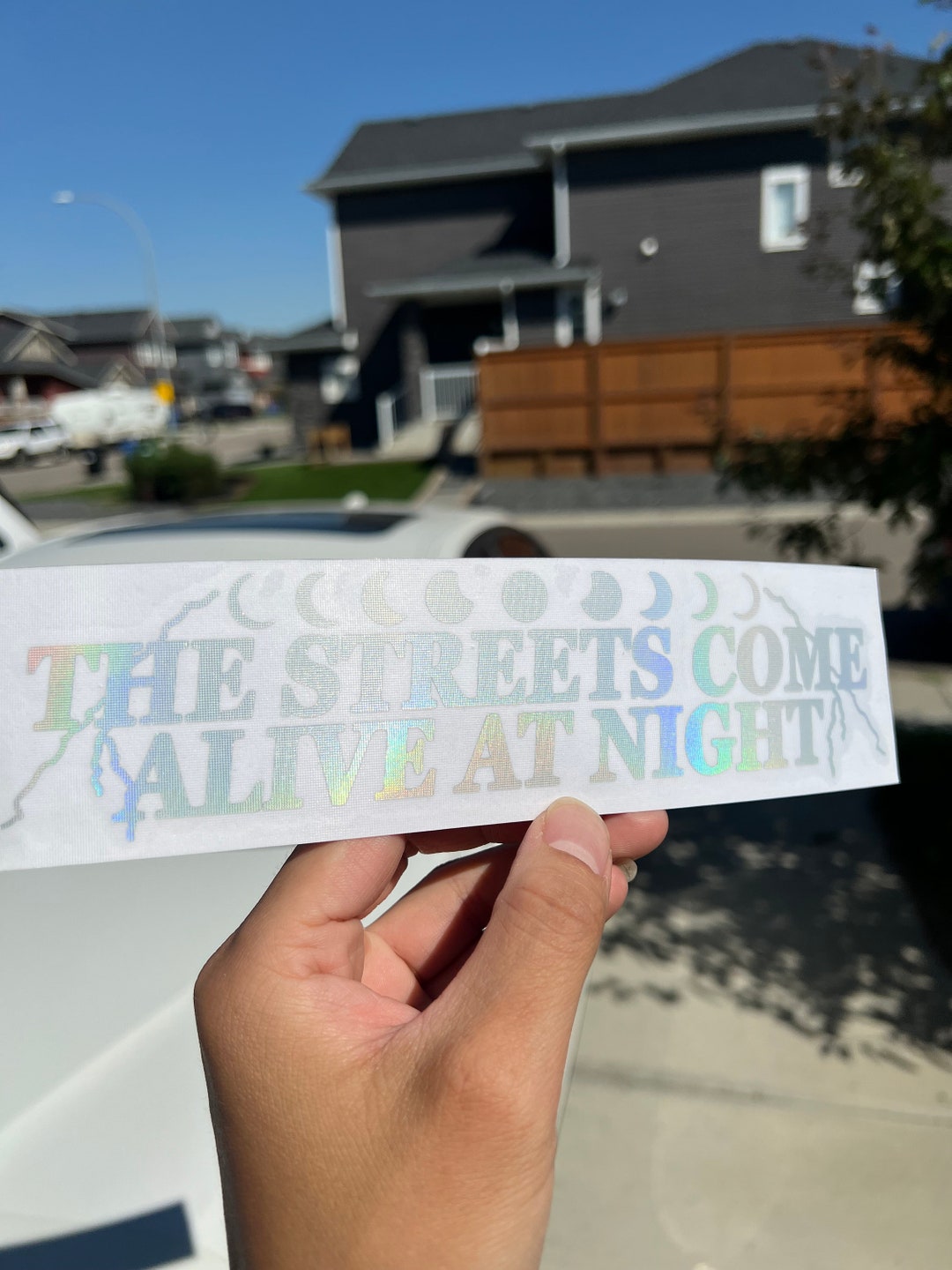 The Streets Come Alive at Night Sticker Decal - Etsy