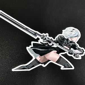 Nier 2B Video Game Anime Sticker Decal - Etsy