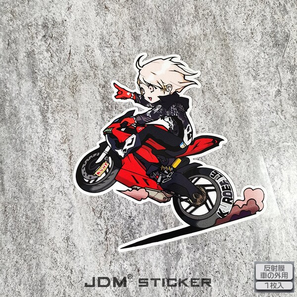 Motorcycle Decals Anime - Etsy