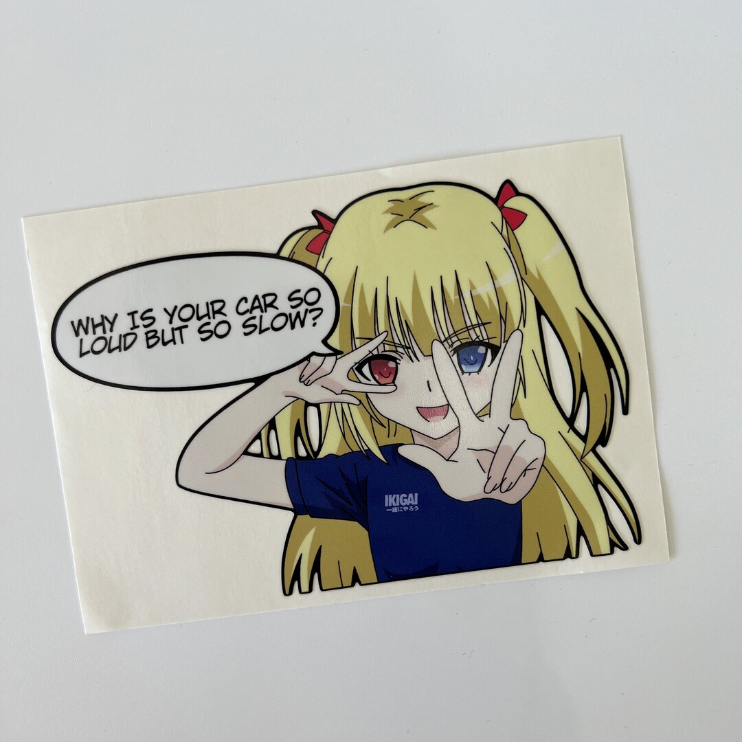 JDM Japanese Anime Girl Sticker Decal - Etsy