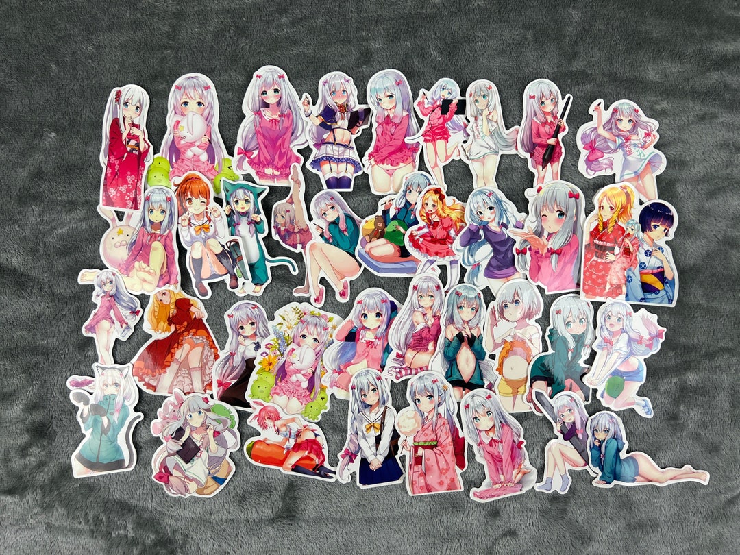 37 Pcs Anime Girl Vinyl Sticker Bomb Decal Pack - Etsy