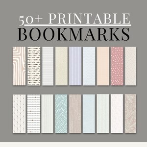 Printable Bookmark Template, Bookmark Bundle, Printable Bookmarks Set ...