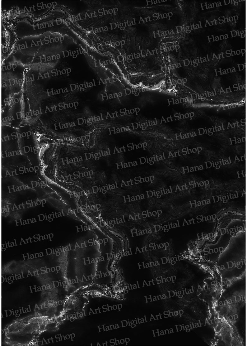 BLACK MARBLE Textures Paper, Digital Paper, Luxury Marble Backgrounds ...