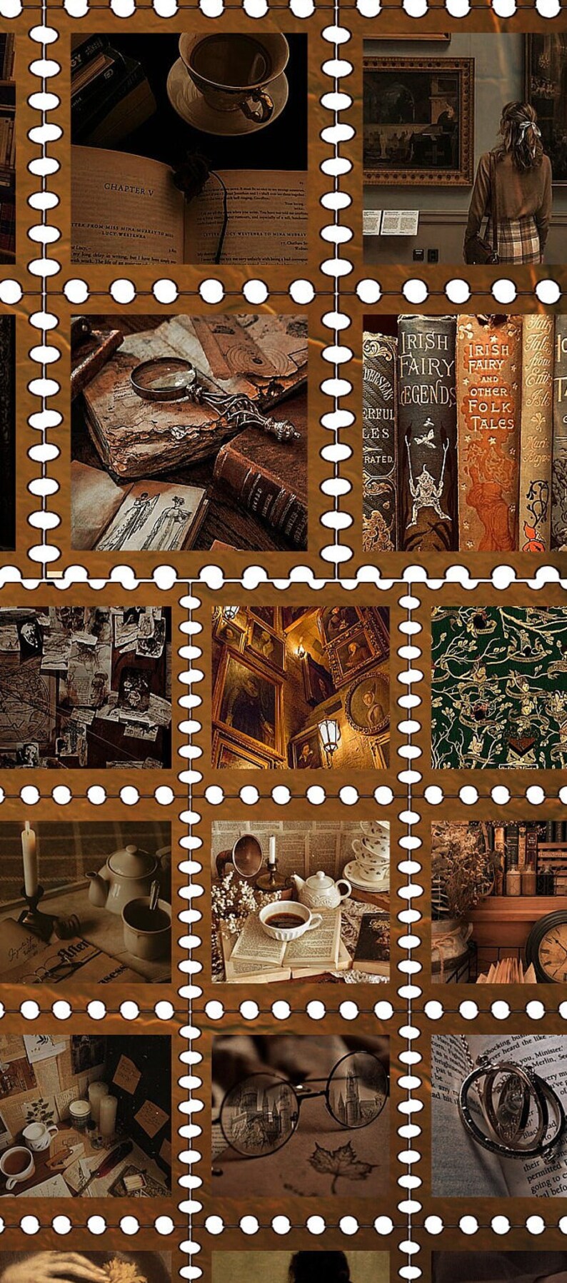 Dark Academia Printable Stamps: Vintage Sherlock Holmes (digital ...