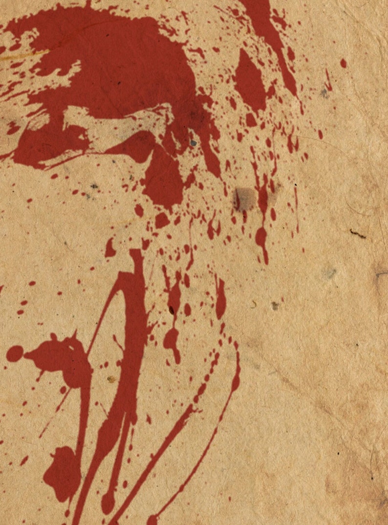 BLOODY PAPER PACK, Creepy Paper, Journal Printable Pages, Digital ...
