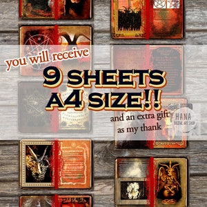 DIGITAL SATANIC Journal Junk, Digital Ephemera Download, Printable ...