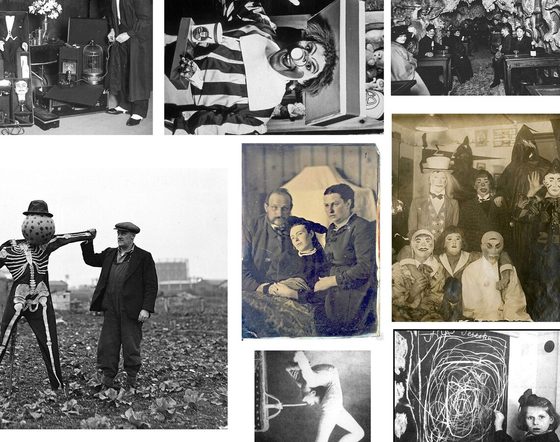 VINTAGE CREEPY Picture 3, Halloween Ephemera, Horror Postcard, Horror ...