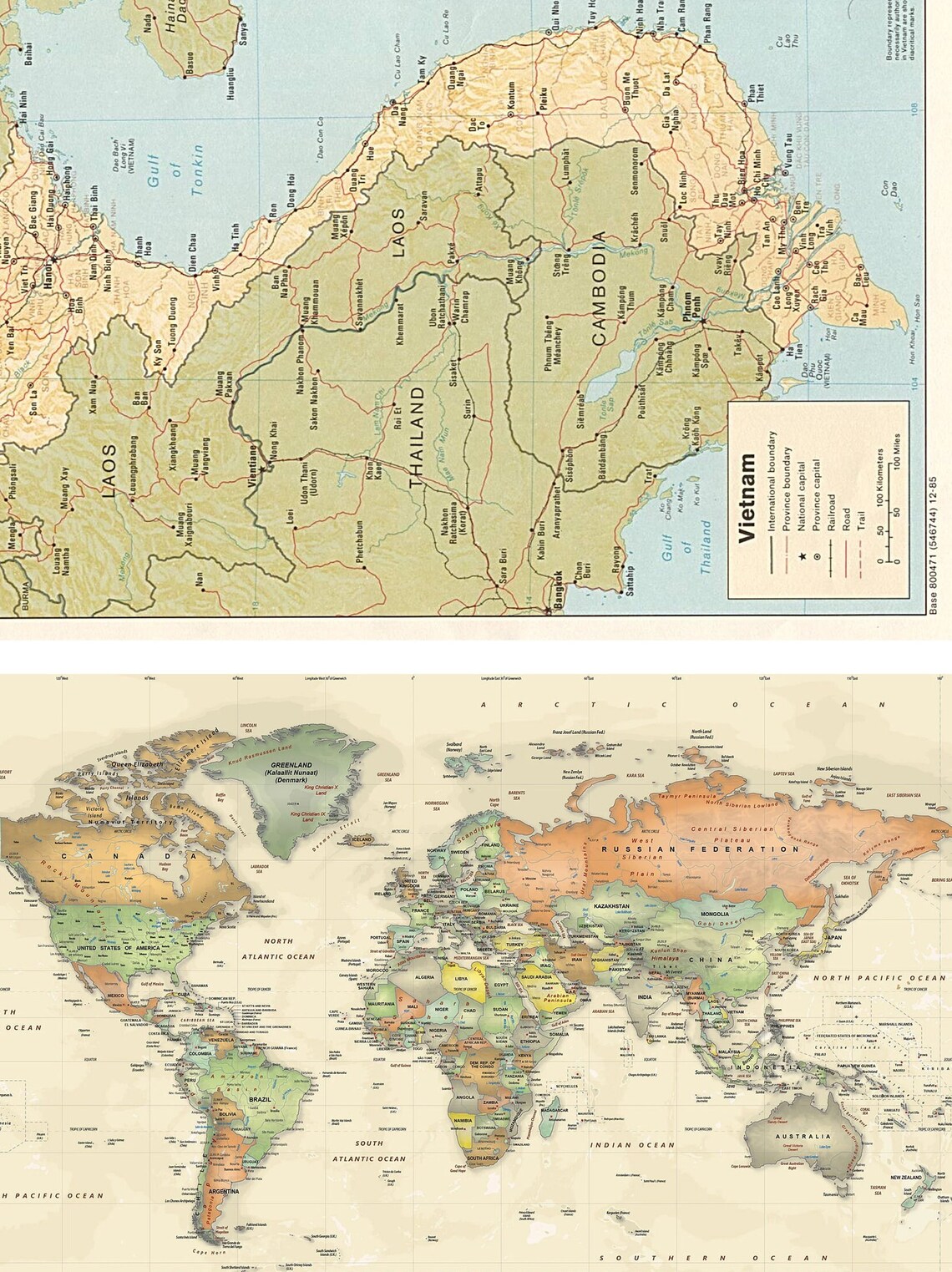 SMALL MAPS Cards Printable Vintage Map Paper Junk Journal - Etsy