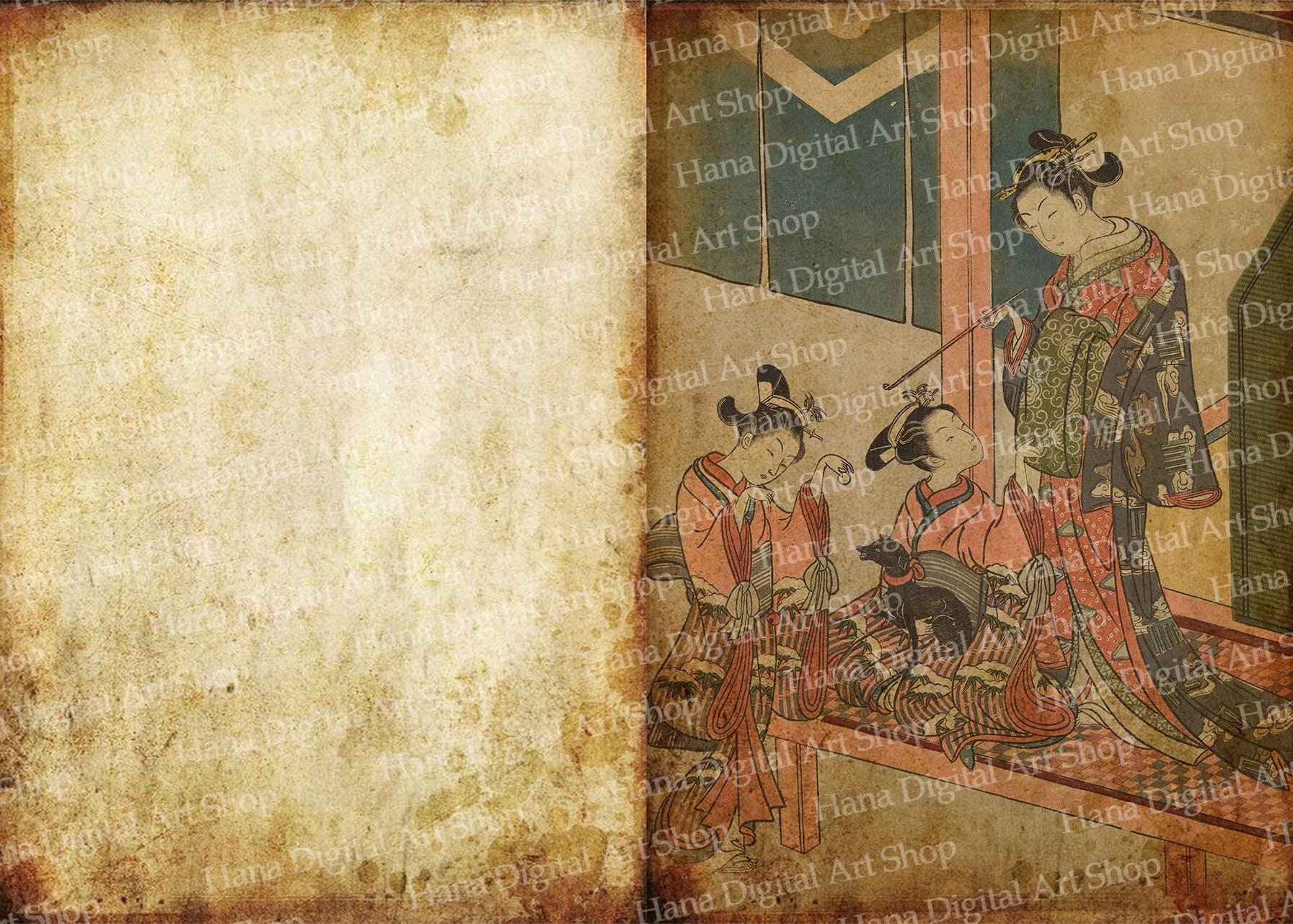 VINTAGE JAPANESE Printable Pages for Junk Journals, Japanese Ephemera ...