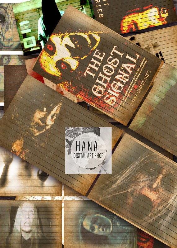 GHOST POSTCARD Halloween Ephemera Horror Postcard Horror - Etsy