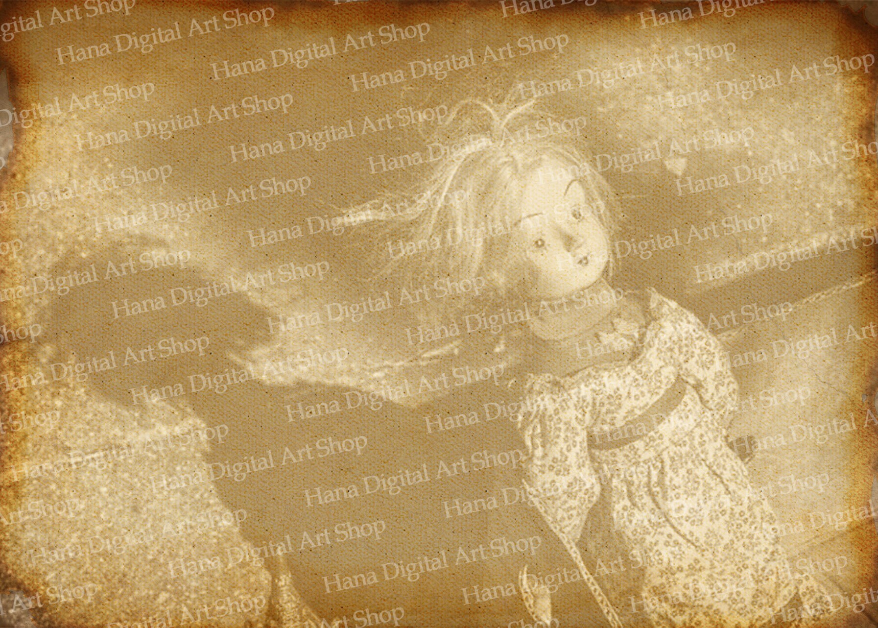 CREEPY DOLLS PAPER, Haunted Halloween Journal Pages, Creepy Halloween ...