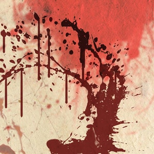 BLOODY PAPER PACK, Creepy Paper, Journal Printable Pages, Digital ...