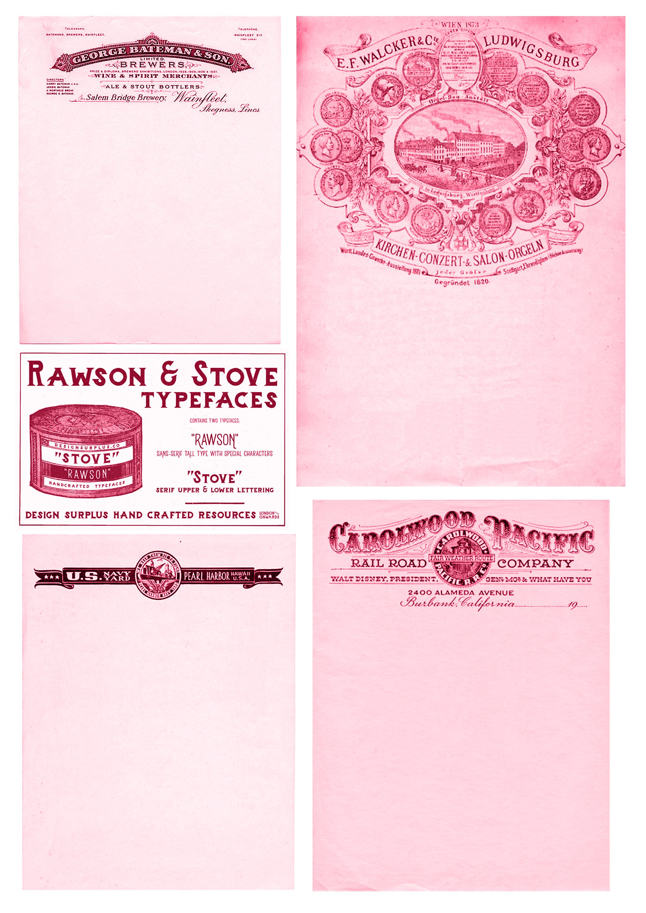 PINK VINTAGE EPHEMERA Pink Junk Journal Pink Printable Kit - Etsy
