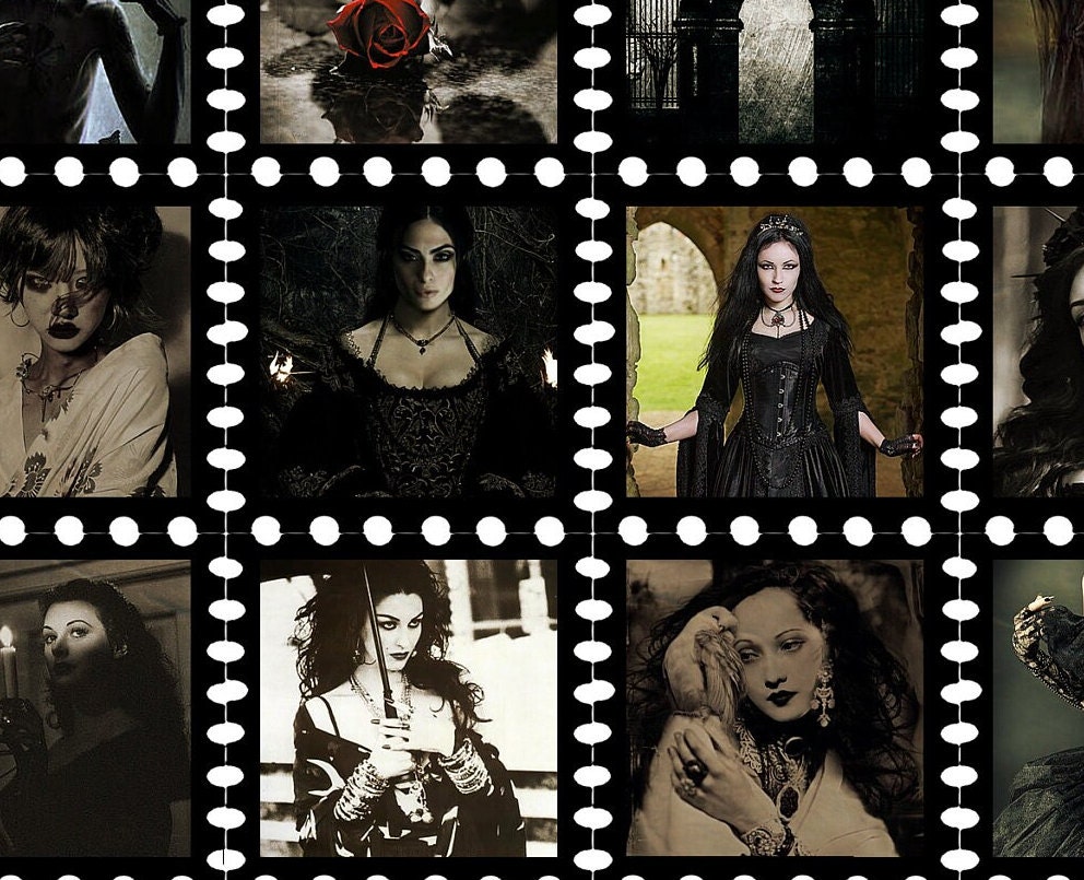 48 GOTHIC STAMPS, Goth Stamps, Printable Stamp, Dark Academia Stamp ...