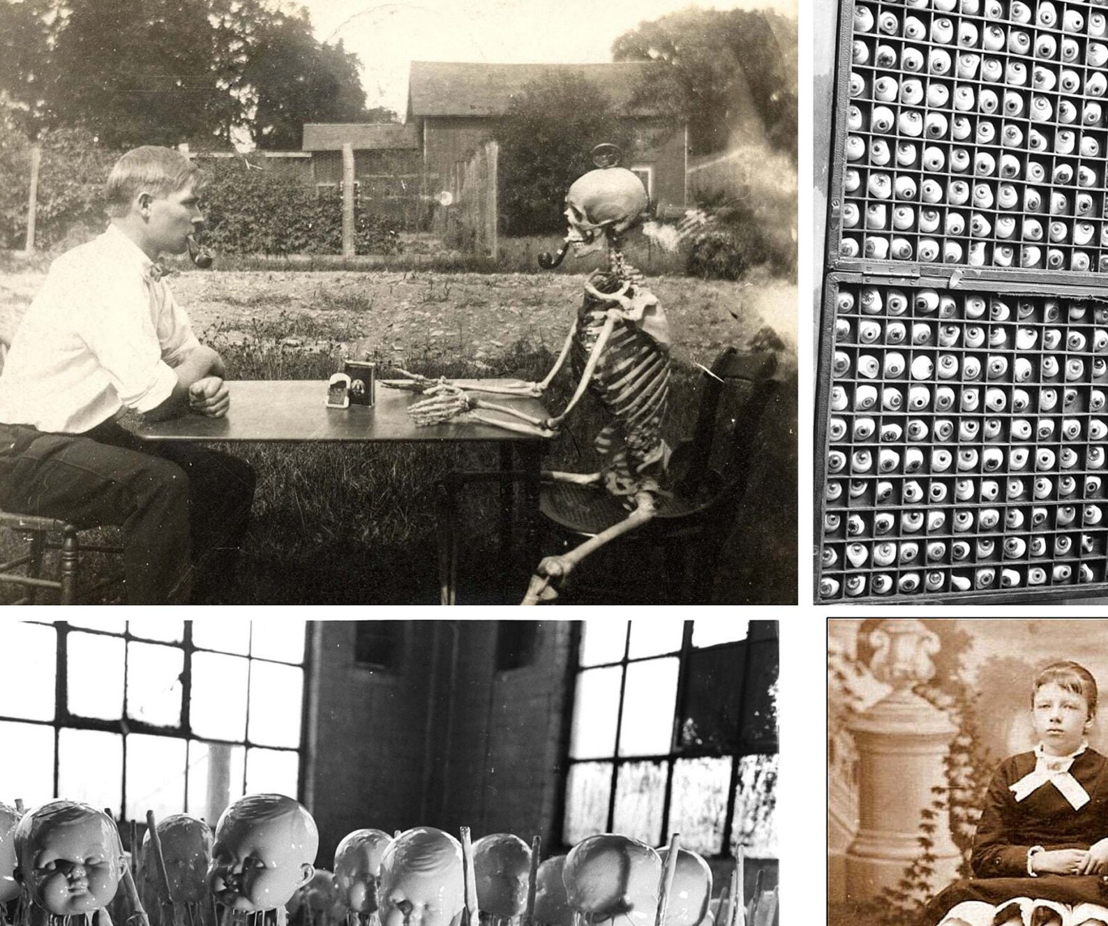 VINTAGE CREEPY Picture 3, Halloween Ephemera, Horror Postcard, Horror ...