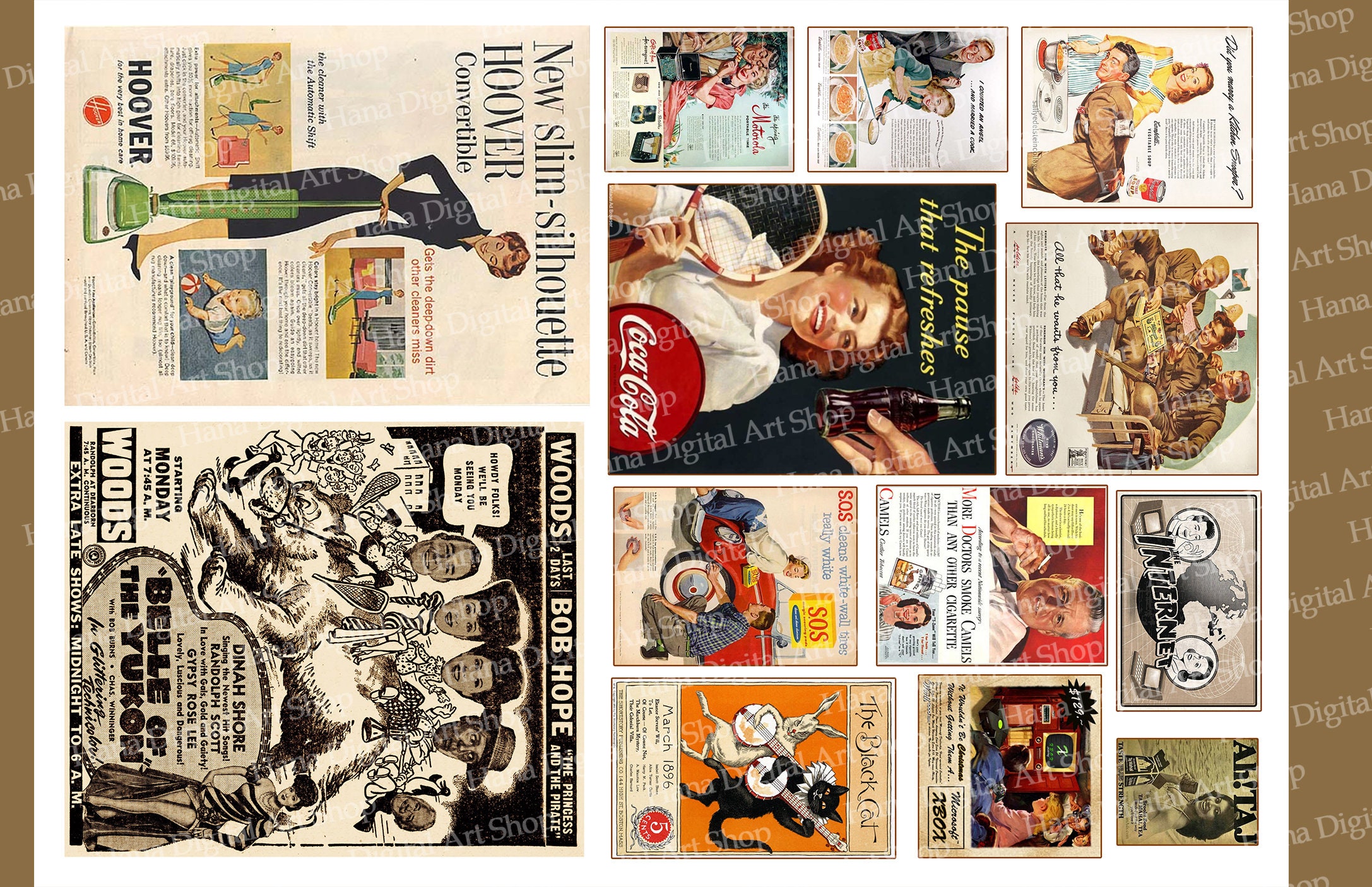 VINTAGE ADVERTISEMENT POSTER, Retro Poster, Advertisement Kit, Vintage ...