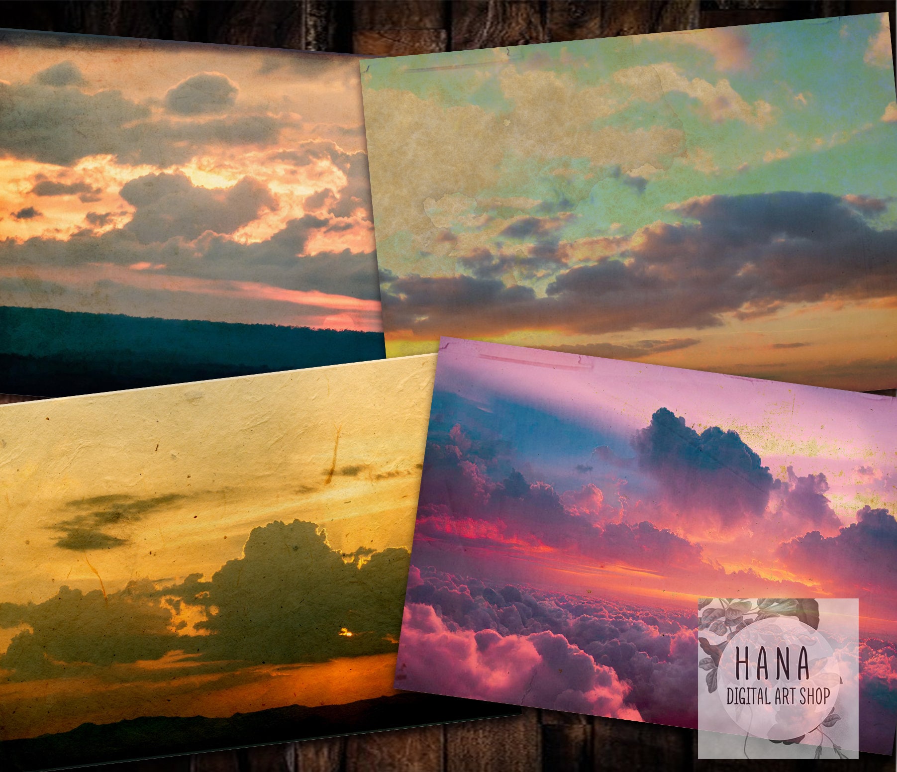 HEAVENLY SKY, Printable Pages for Junk Journals, Sky Theme Ephemera ...