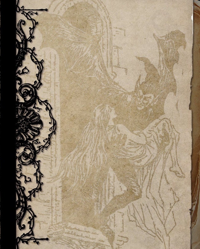 VAMPIRE JOURNAL BOOK Book of Shadow Vintage Journal - Etsy