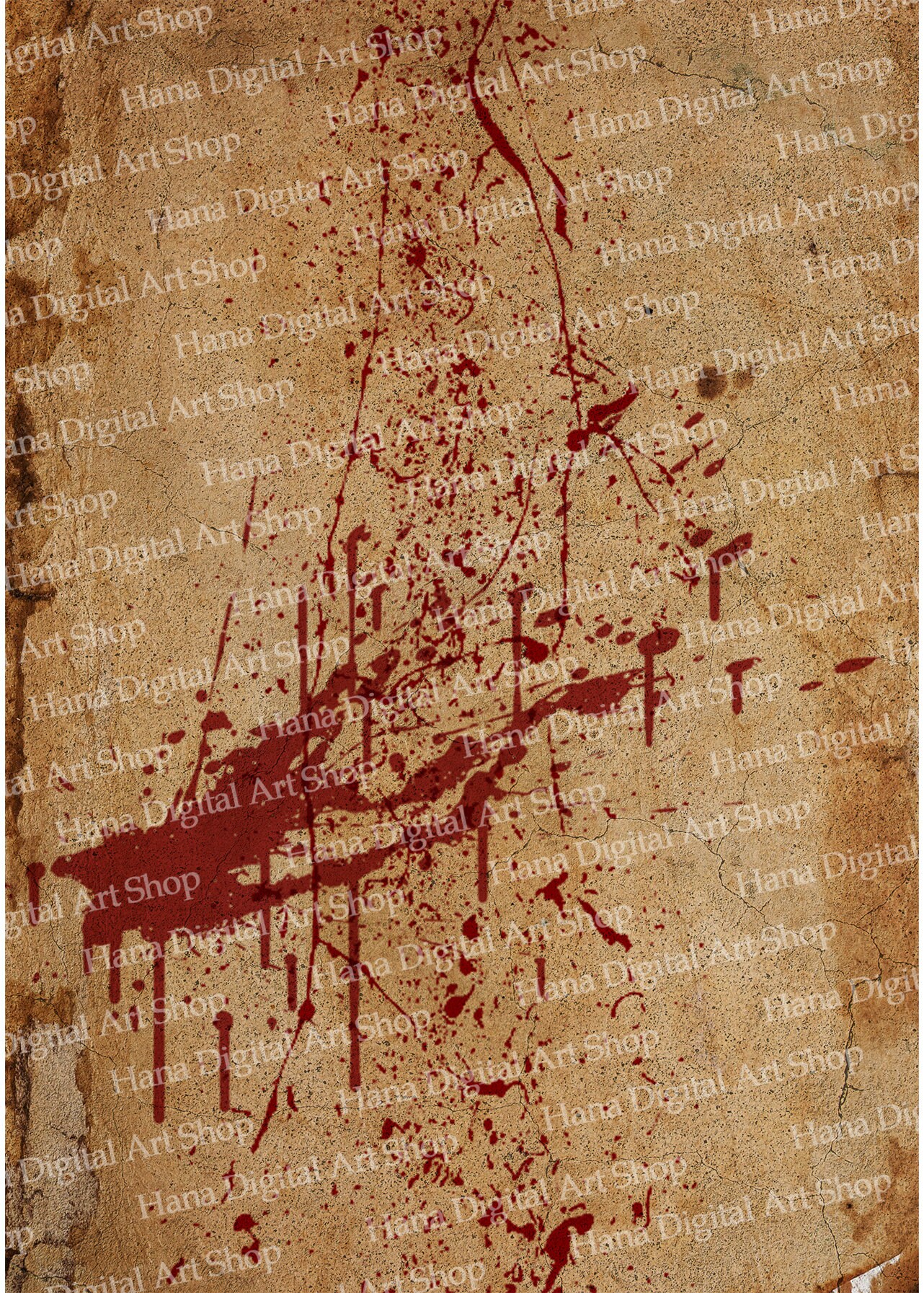 BLOODY PAPER PACK, Creepy Paper, Journal Printable Pages, Digital ...