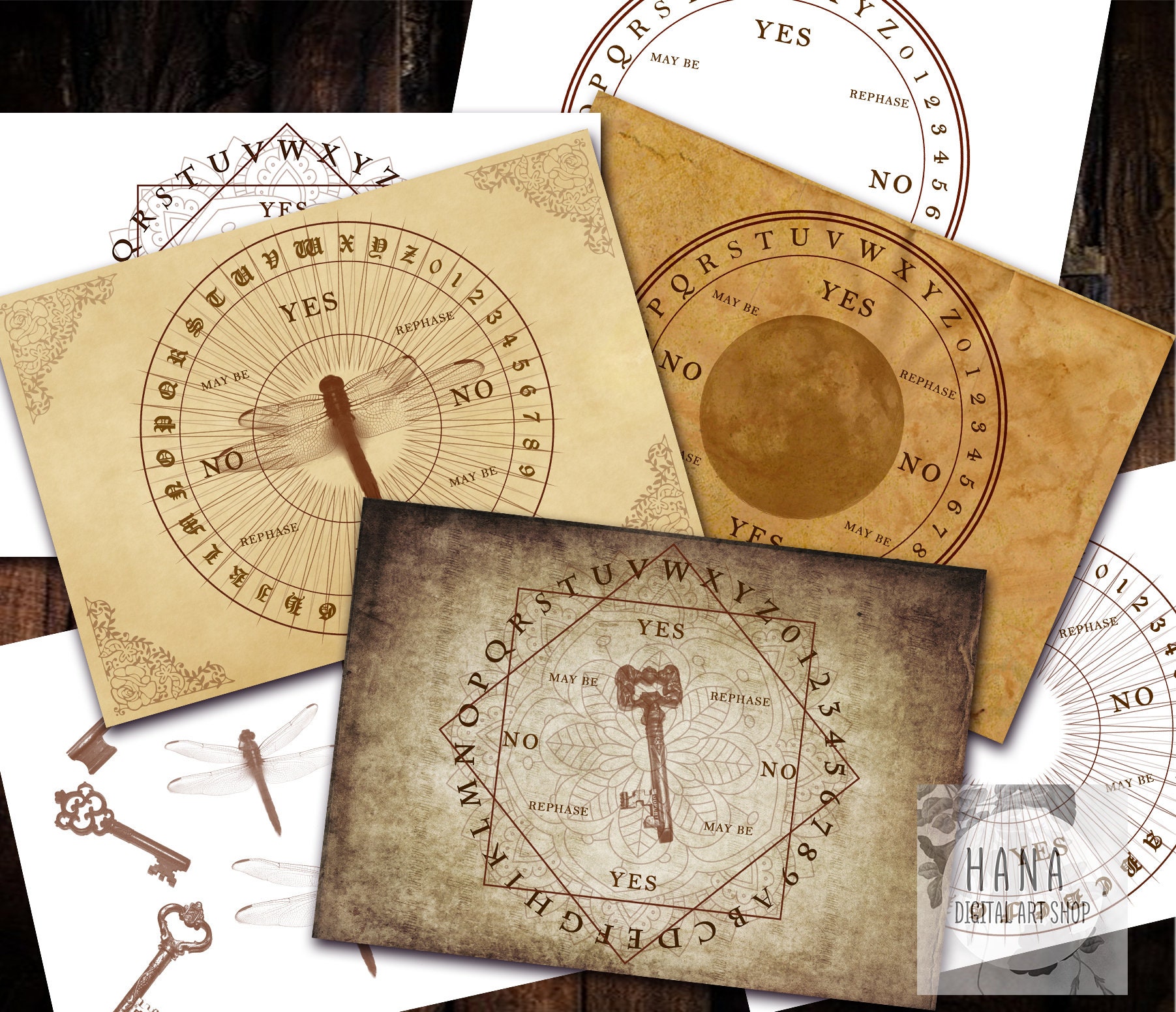 PENDULUM BOARDS, Pendulum Chart, Multi Pack Printable Pendulum Charts ...