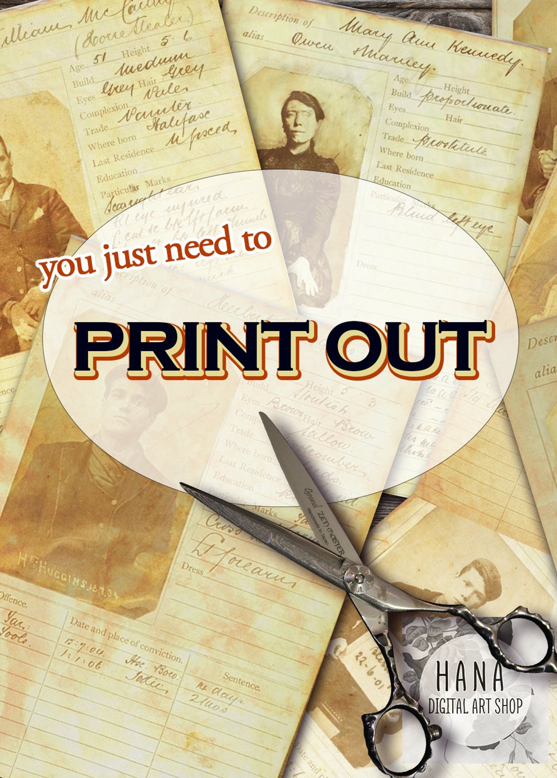 CRIMINAL VINTAGE PAPER, Ephemera, Junk Journal Kit, Scrapbooks, Paper ...