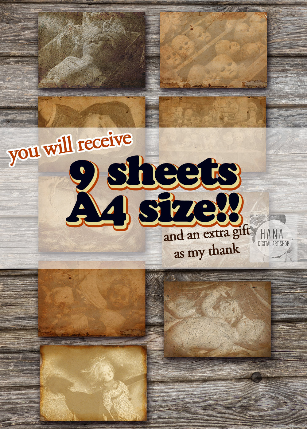 CREEPY DOLLS PAPER, Haunted Halloween Journal Pages, Creepy Halloween ...