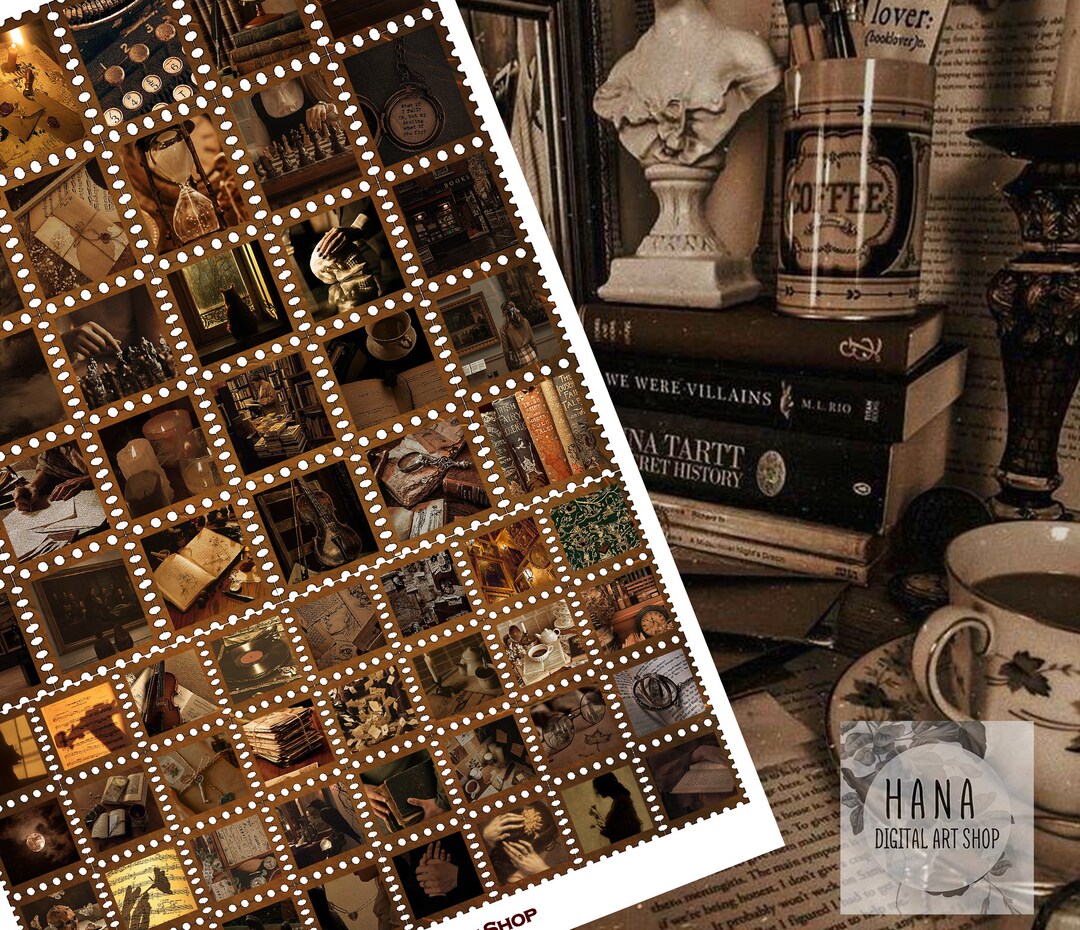 Dark Academia Printable Stamps: Vintage Sherlock Holmes (digital ...