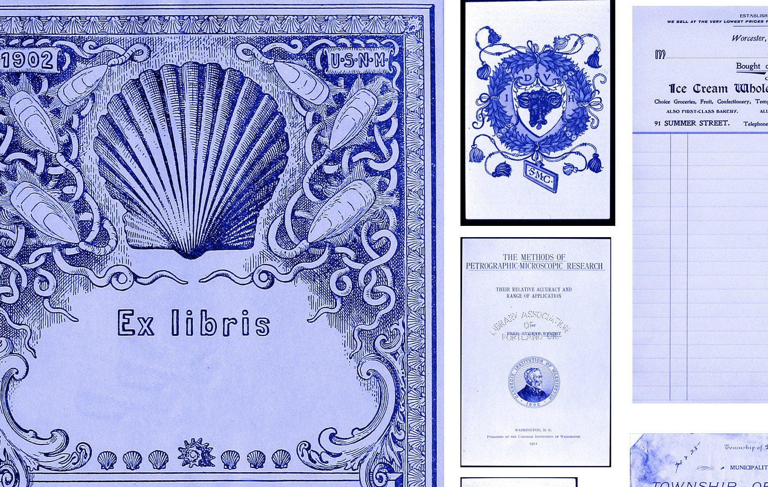 BLUE VINTAGE EPHEMERA, Blue Junk Journal, Blue Printable Kit, Vintage ...