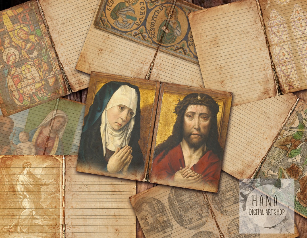 JESUS JOURNAL BOOK, christliches Notizbuch, Vintage Journal, Bibel Buch ...