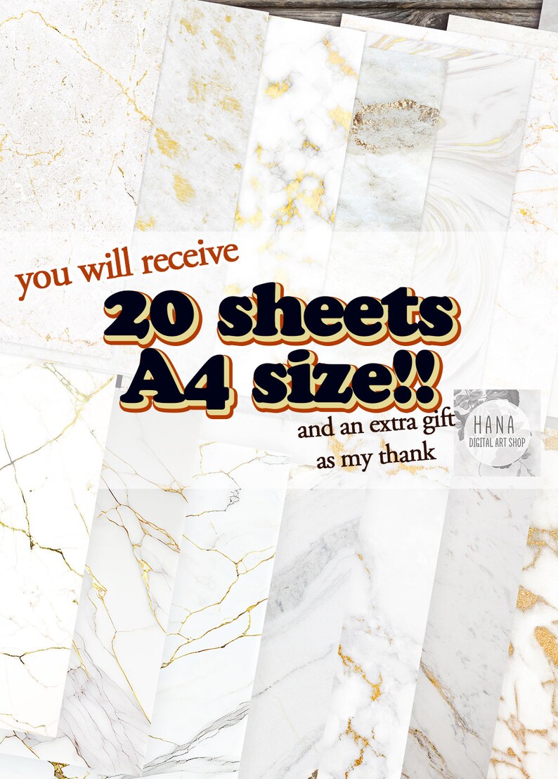 WHITE & GOLD Marble Textures, Digital Paper, Luxury Marble Backgrounds ...