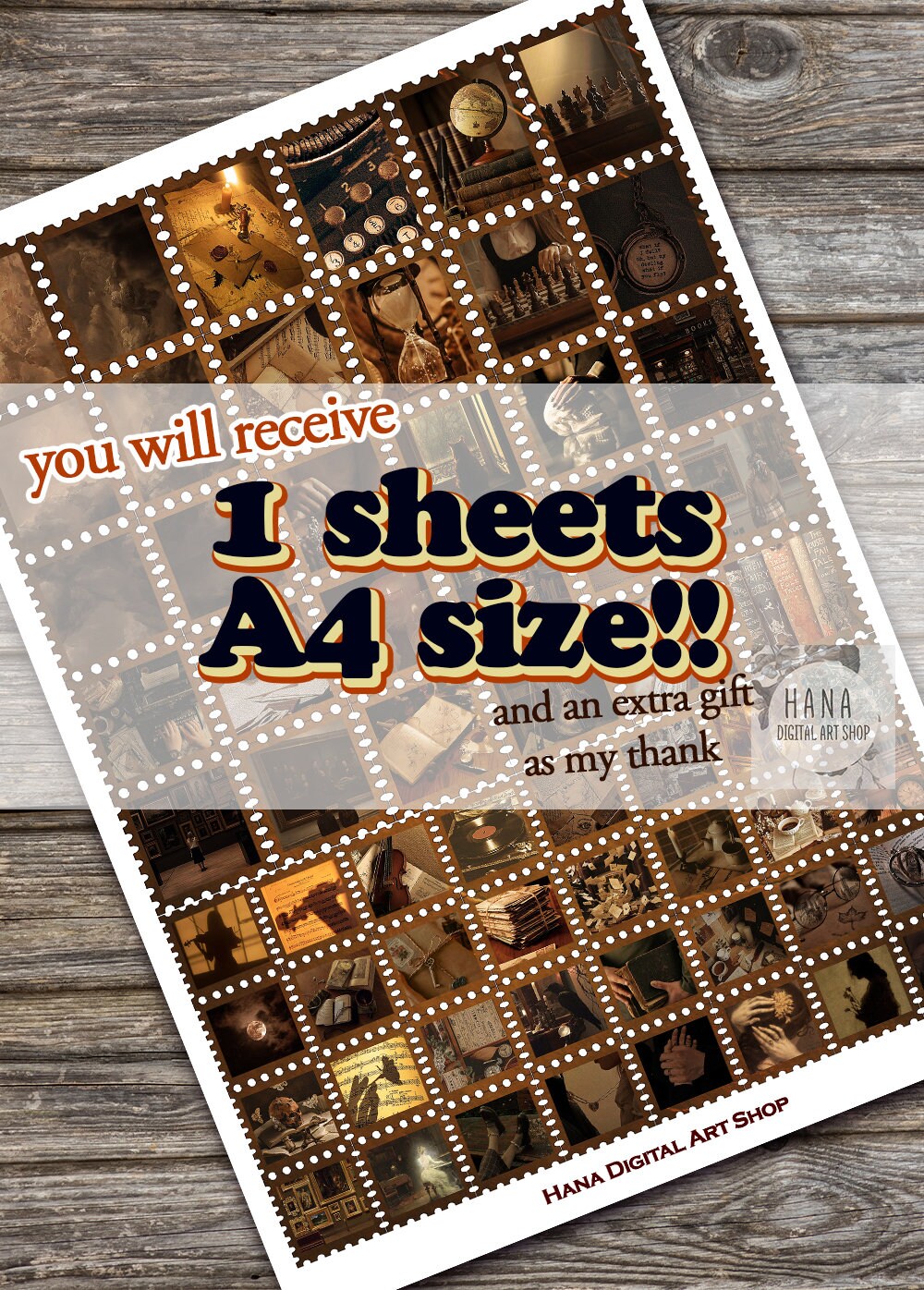Dark Academia Printable Stamps: Vintage Sherlock Holmes (digital ...
