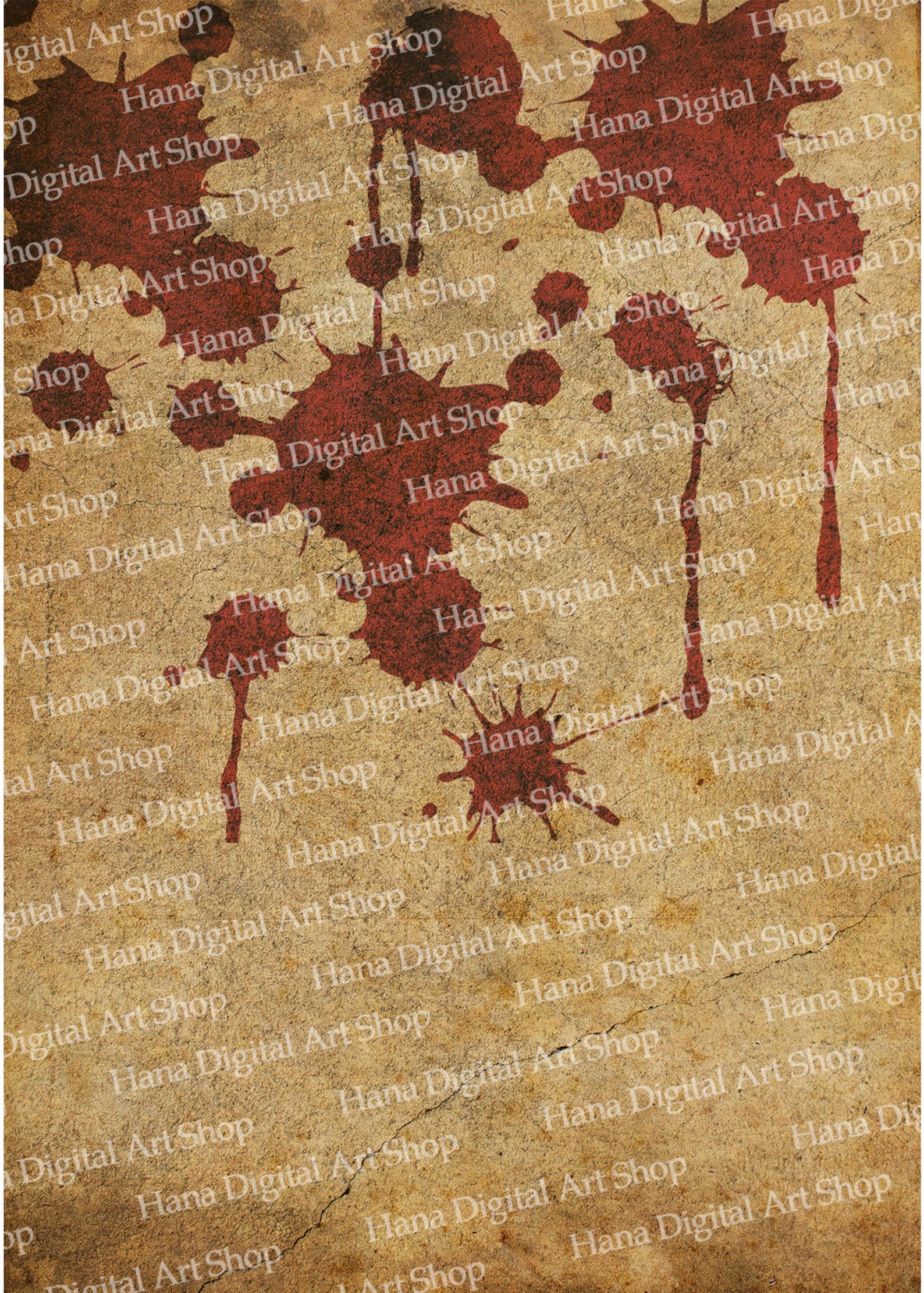 BLOODY PAPER PACK, Creepy Paper, Journal Printable Pages, Digital ...