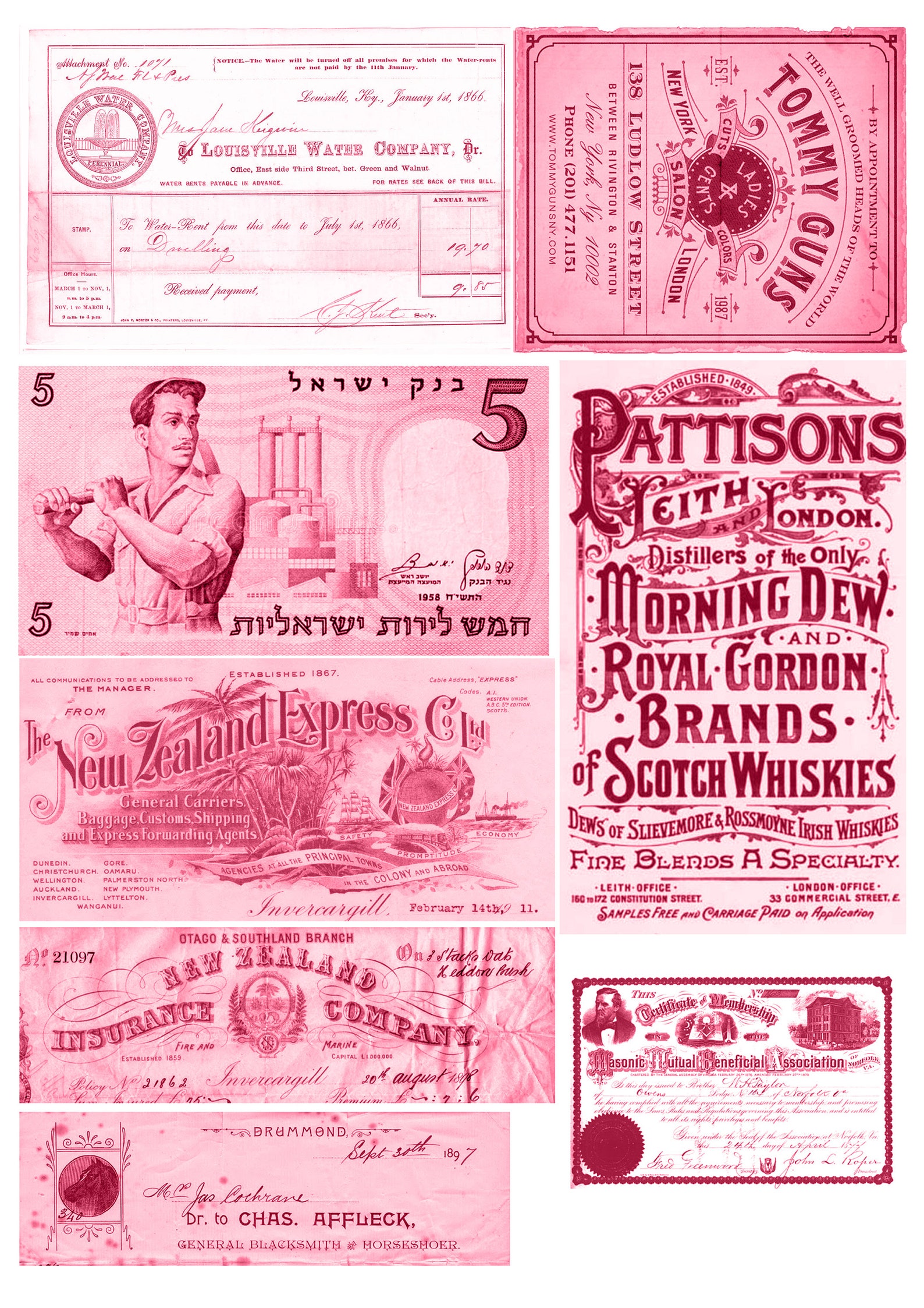 PINK VINTAGE EPHEMERA, Pink Junk Journal, Pink Printable Kit, Vintage ...