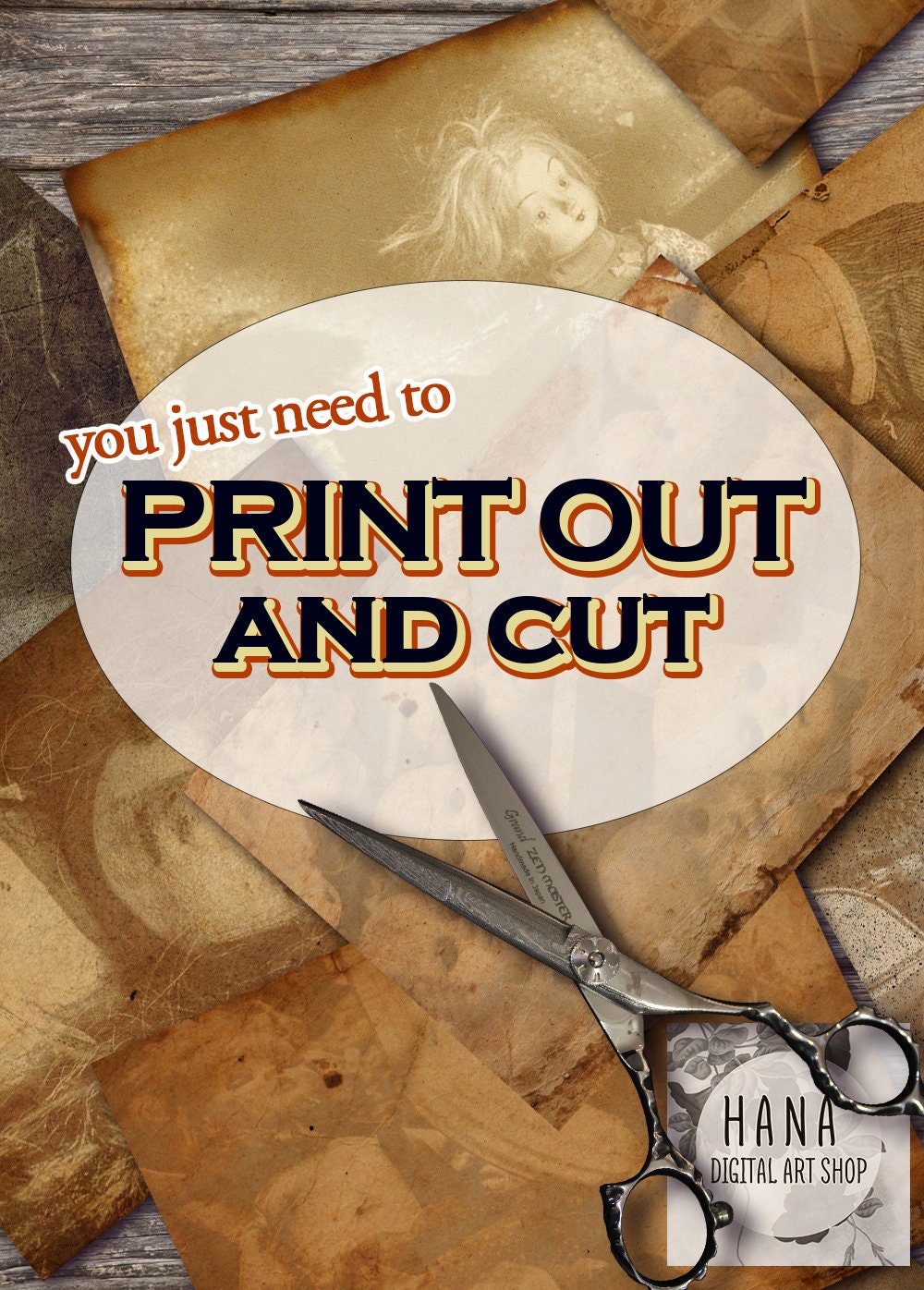 CREEPY DOLLS PAPER, Haunted Halloween Journal Pages, Creepy Halloween ...