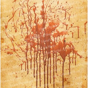 BLOODY PAPER PACK, Creepy Paper, Journal Printable Pages, Digital ...