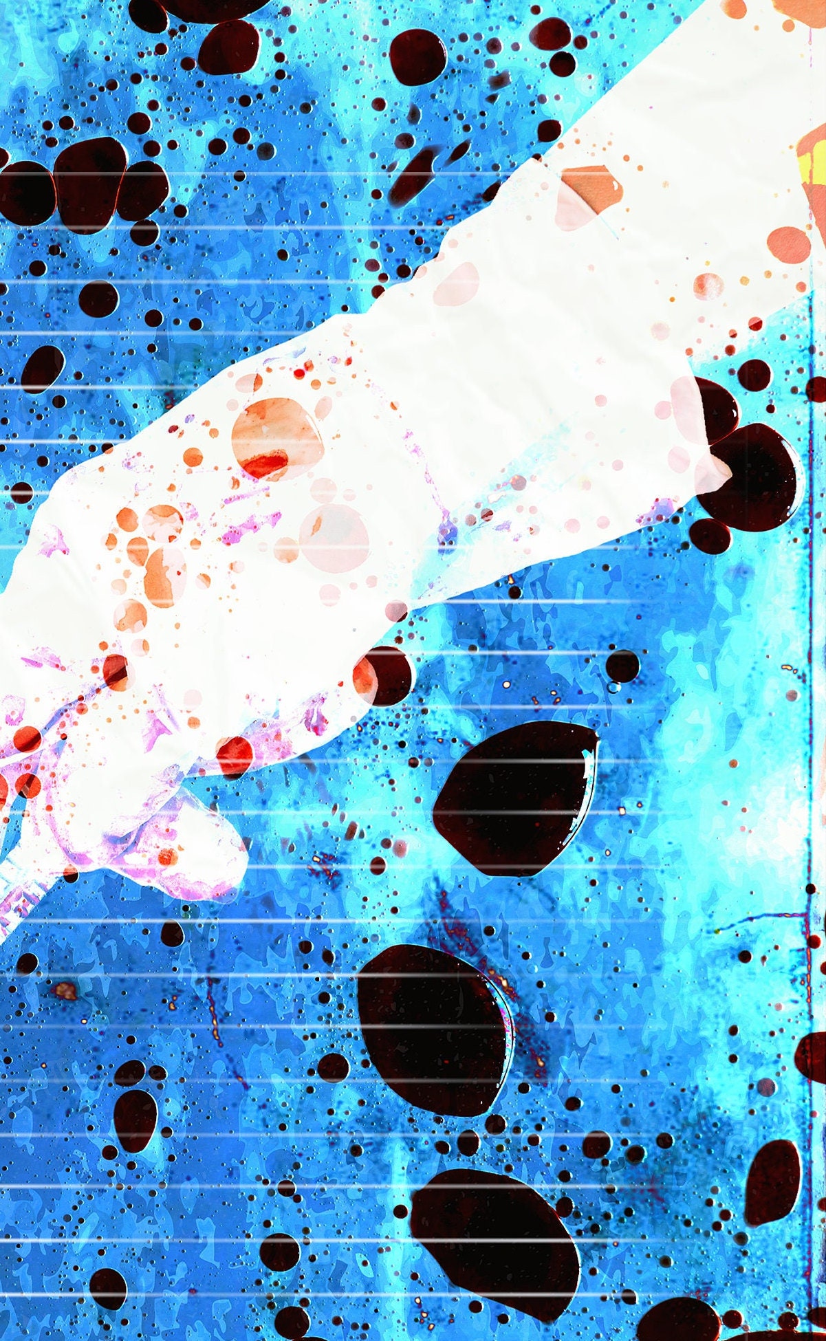 BLOODY LINE PAPER, Creepy Journal Printable Pages, Digital Ephemera ...